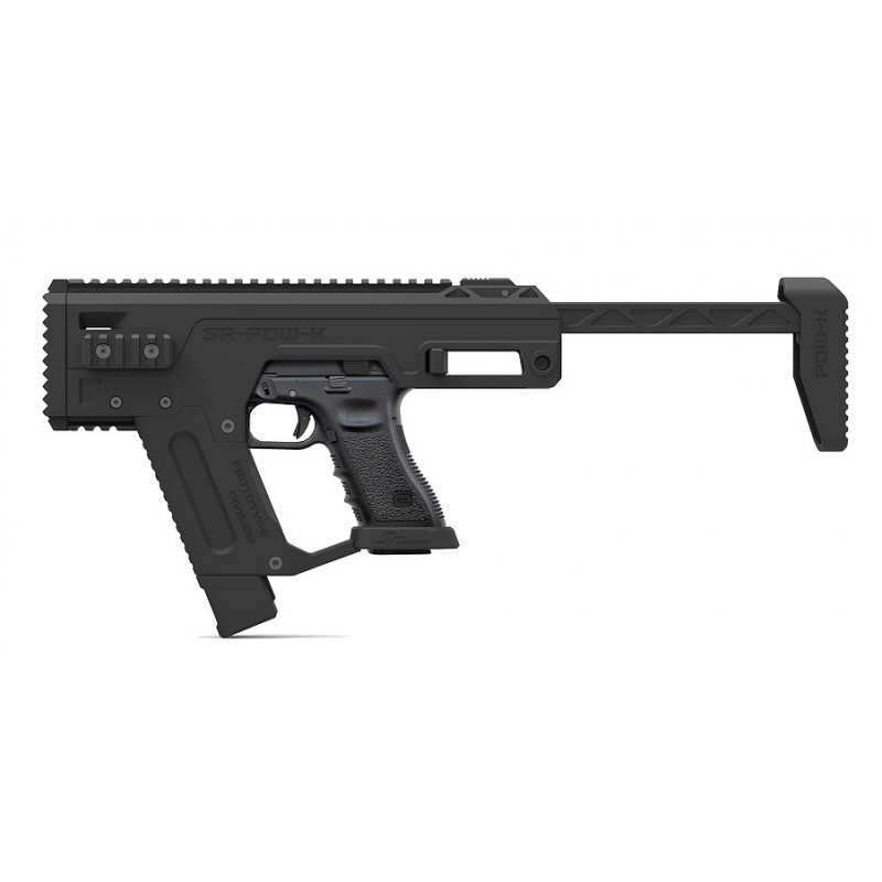 SRU - KIT SR GLOCK PDW SMG black POUR GLOCK MARUI/WE/KSC - Heritage Airsoft