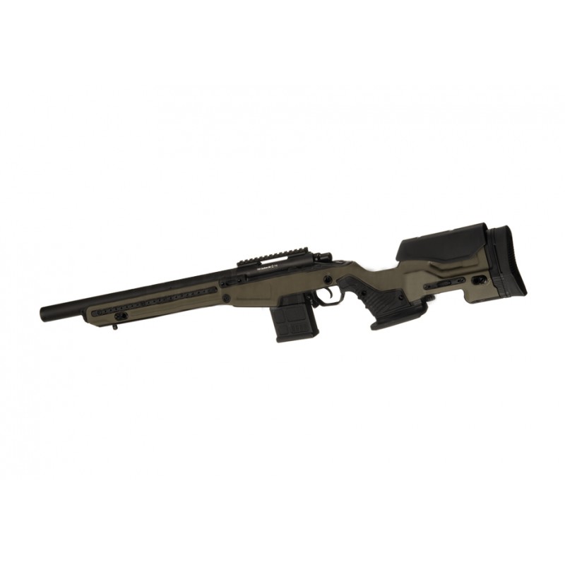 ACTION ARMY - T10 SHORT Bolt Action Sniper Rifle - OD - Heritage Airsoft